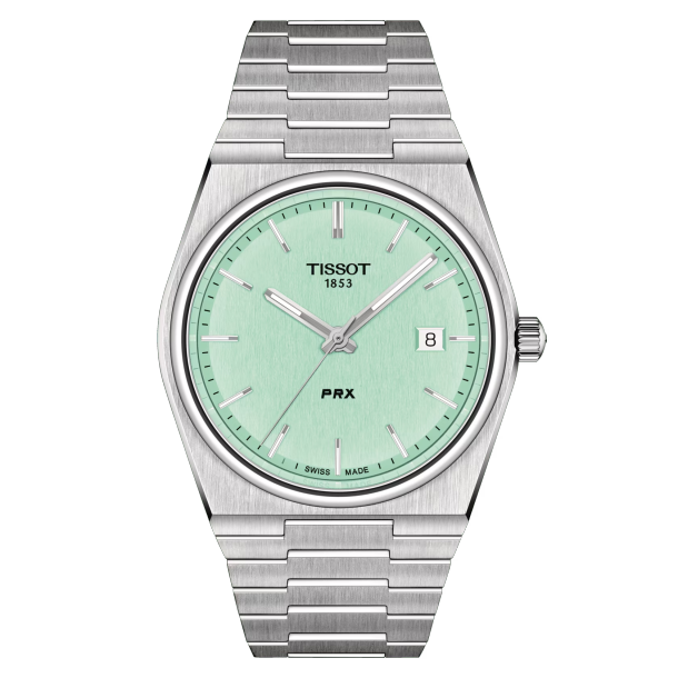 Tissot PRX 40mm Quartz Watch - Light Green Dial & Steel Bracelet ...